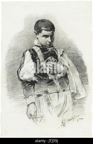 Paggio veneciano del secolo XVI 1890 by Rafael Romero de Torres Stock ...