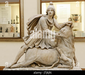 Cult Relief of Mithras Slaying the Bull (Tauroctony Stock Photo - Alamy