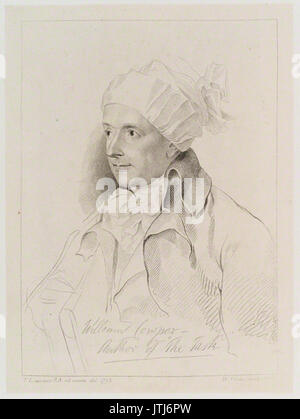 William Cowper by William Blake, after Sir Thomas Lawrence Stock Photo ...