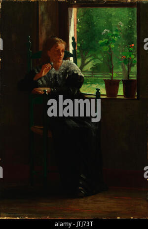 Winslow Homer - At the Window Stock Photo - Alamy