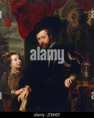 The portrait of Peter Paul Rubens with his son Albert shows the ...