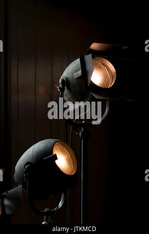 Old theatre stage lighting Stock Photo - Alamy