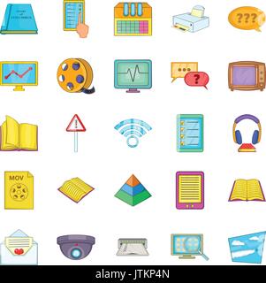 Gen icons set, cartoon style Stock Vector Image & Art - Alamy