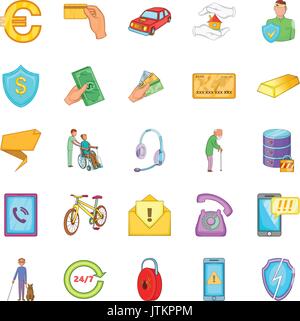 Actuarial icons set, cartoon style Stock Vector Image & Art - Alamy