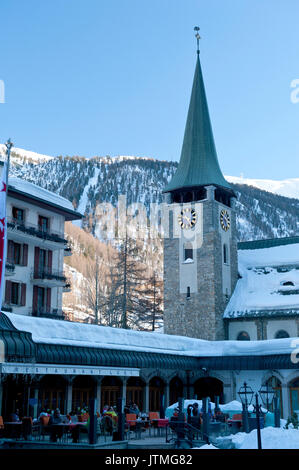 Parish church of St Mauritius (Pfarrkirche St. Mauritius), Zermatt ...