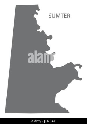 Modern Map - Sumter Alabama county USA illustration Stock Vector Image ...