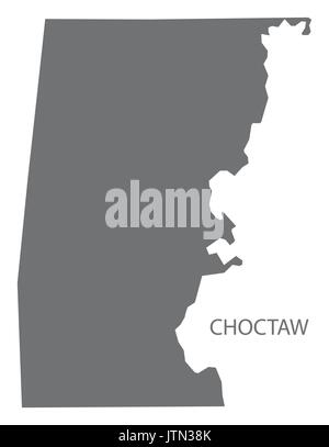 Modern Map - Choctaw Alabama county USA illustration Stock Vector Image & Art - Alamy