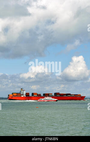 Cargo ships loaded with foreign trade containers enter Qingdao Port in ...