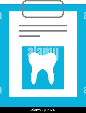 clipboard with Human tooth isolated icon Stock Vector Image & Art - Alamy