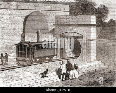 transport / transportation, public transport, pneumatic railway at the ...