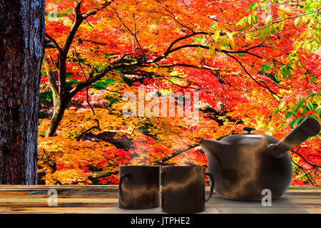 The beautiful ceramic teapot with nice background Stock Photo - Alamy