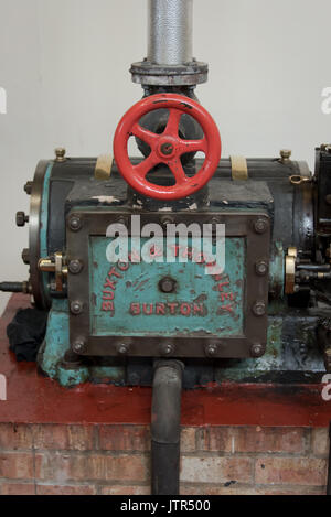 Steam donkey, or donkey engine steam-powered winch, or logging engine ...