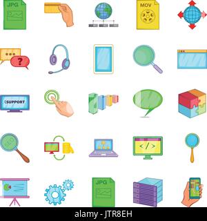 SEO expert icons set, cartoon style Stock Vector Image & Art - Alamy