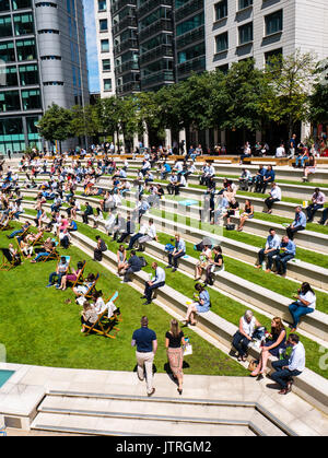 Sheldon Square Amphitheatre, Paddington Central, Paddington, City of ...
