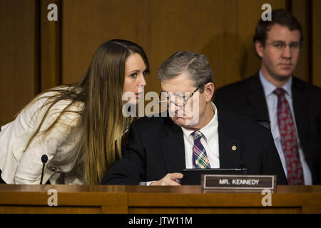 Sen. John Kennedy (R-La.) speaks with reporters at the U.S. Capitol ...