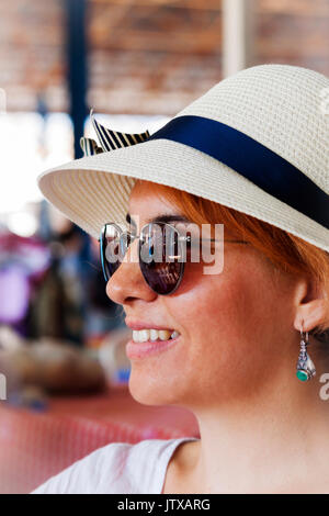 Portrait of a smiling turkish pretty woman Stock Photo - Alamy