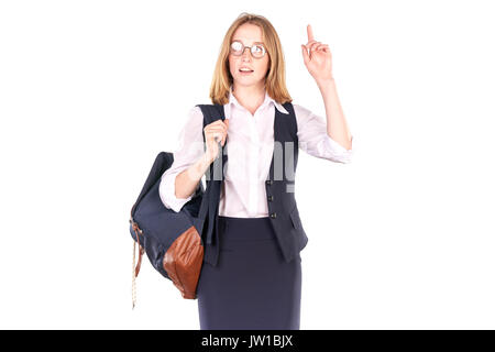 College student in uniform Stock Photo - Alamy