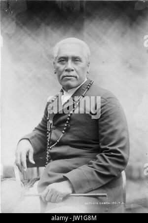 Samoan Paramount chief Mataafa Iosefa, 1896 Stock Photo - Alamy