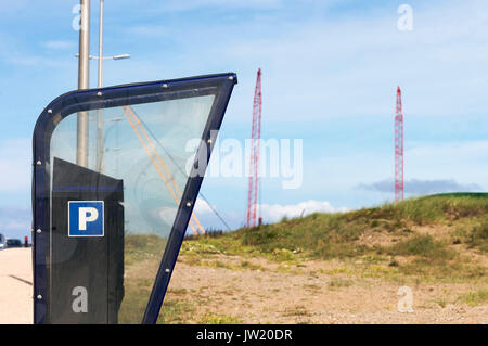 Vehicle parking pay point ,Cleveleys,Lancashire,UK Stock Photo - Alamy