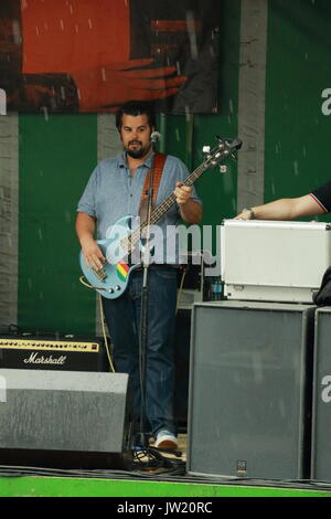Apple Tree Theory bass player,quayside festival,weymouth,dorset,uk ...