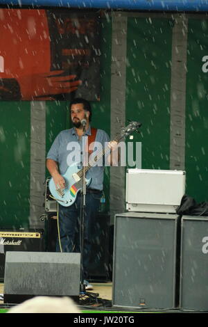 Apple Tree Theory bass player,quayside festival,weymouth,dorset,uk ...