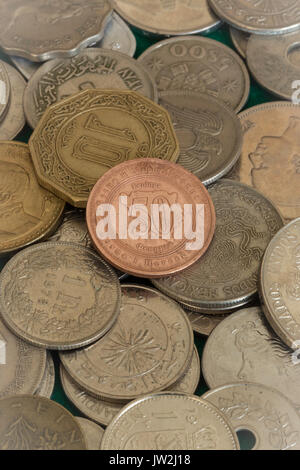 Multiple International Coins Stock Photo - Alamy