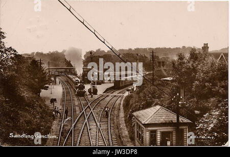 Sandling Junction railway station Stock Photo - Alamy