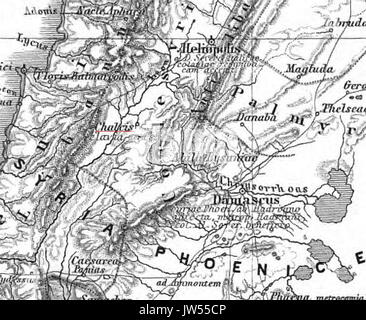This 1865 map by Karl von Spruner features the Holy Land, focusing on ...
