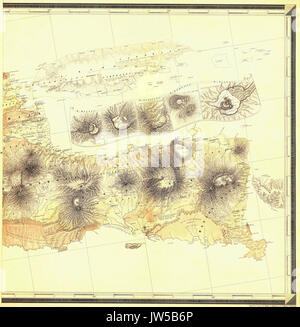 Junghuhn Kaart van het eiland Java - geologische Ausgabe -- Blatt 2 Stock Photo - Alamy