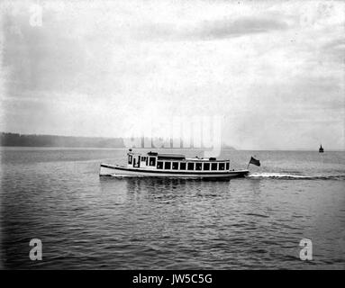 Sailing vessel WOLVERINE on the Puget Sound, Washington, ca 1900 ...
