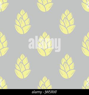 Yellow succulents vector seamless pattern on a dark background Stock ...