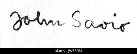 John Savio signatur Stock Photo - Alamy