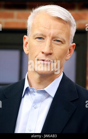 Anderson Cooper photographed on CBS 3's noon "Talk Philly" show in ...