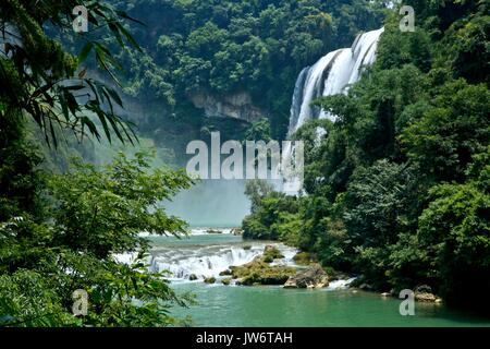 Anshun, China. 11th August, 2017. Huangguoshu Waterfall is located on ...