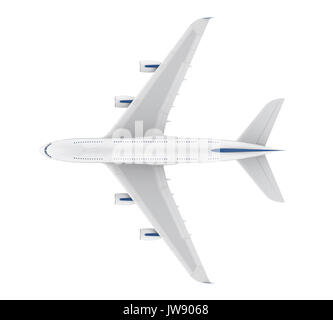 Commercial Jet Plane Airliner Flying Side View Isolated Retro Stock ...