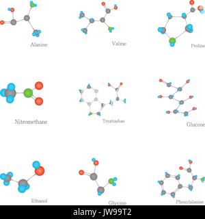Compound icons set, cartoon style Stock Vector Image & Art - Alamy