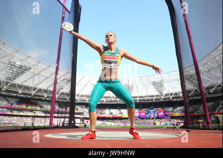 Australia's Taryn Gollshewsky competes in the Women's Discus Throw ...