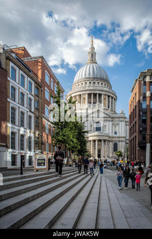 in london monument old steps and marble Stock Photo - Alamy