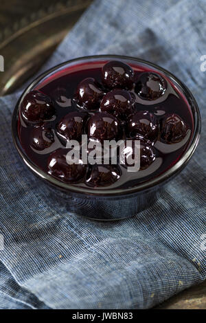 Fancy Dark Maraschino Cocktail Cherries in a Bowl Stock Photo - Alamy