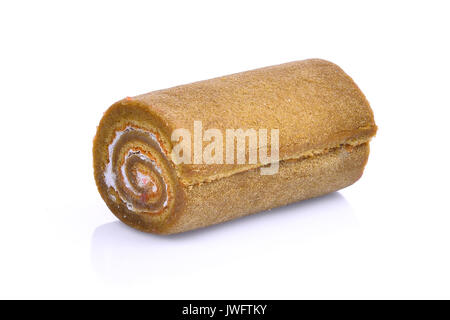 Jam roll mini isolated on white background Stock Photo - Alamy