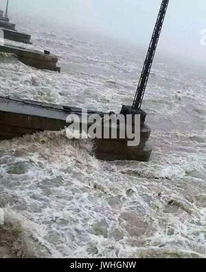 Koshi River Barrage in Nepal Stock Photo - Alamy