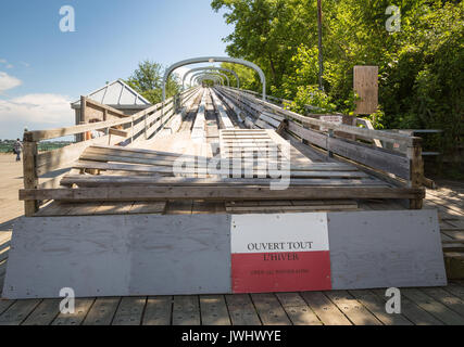 Traditional winter toboggan slide in Quebec City with Fairmont Le ...