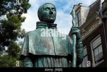 A statue of Pope Adrian VI, a Dutchman from Utrecht, is seen in a ...