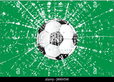 A typical soccer football with a splatter background Stock Vector Image ...