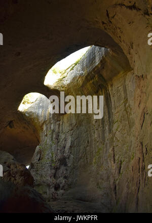 Prohodna cave in Bulgaria famous for the God's eyes holes in the ...