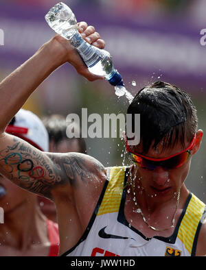 Christopher Linke of Germany competes during Men's 20km Race Walk ...