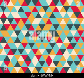 Mosaic geometric green seamless texture pattern. Trendy kaleidoscope ...