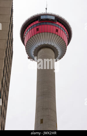 The Glass Floor in The Circular Viewing Gallery High Up The Calgary ...