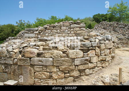 Ruins of Stagira, antique colony of the 7th century BC. Ruined in the ...