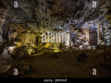 Flowstones in the famous Cango Caves in South Africa during summer ...